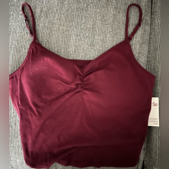 Tops | Red Crop Tank Top Xl | Poshmark